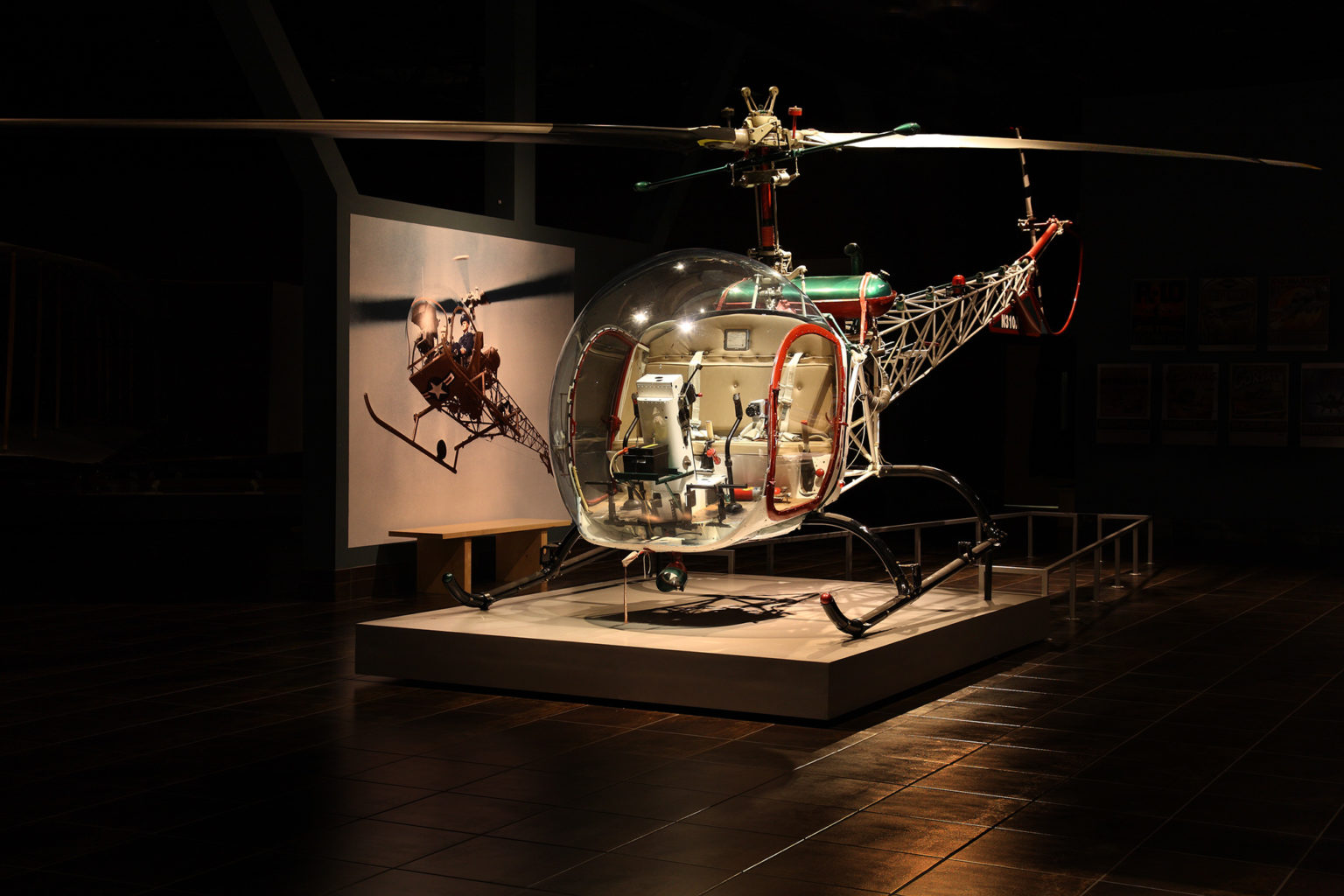 1948 Bell 47 Helicopter - Tellus Museum in Cartersville, Georgia